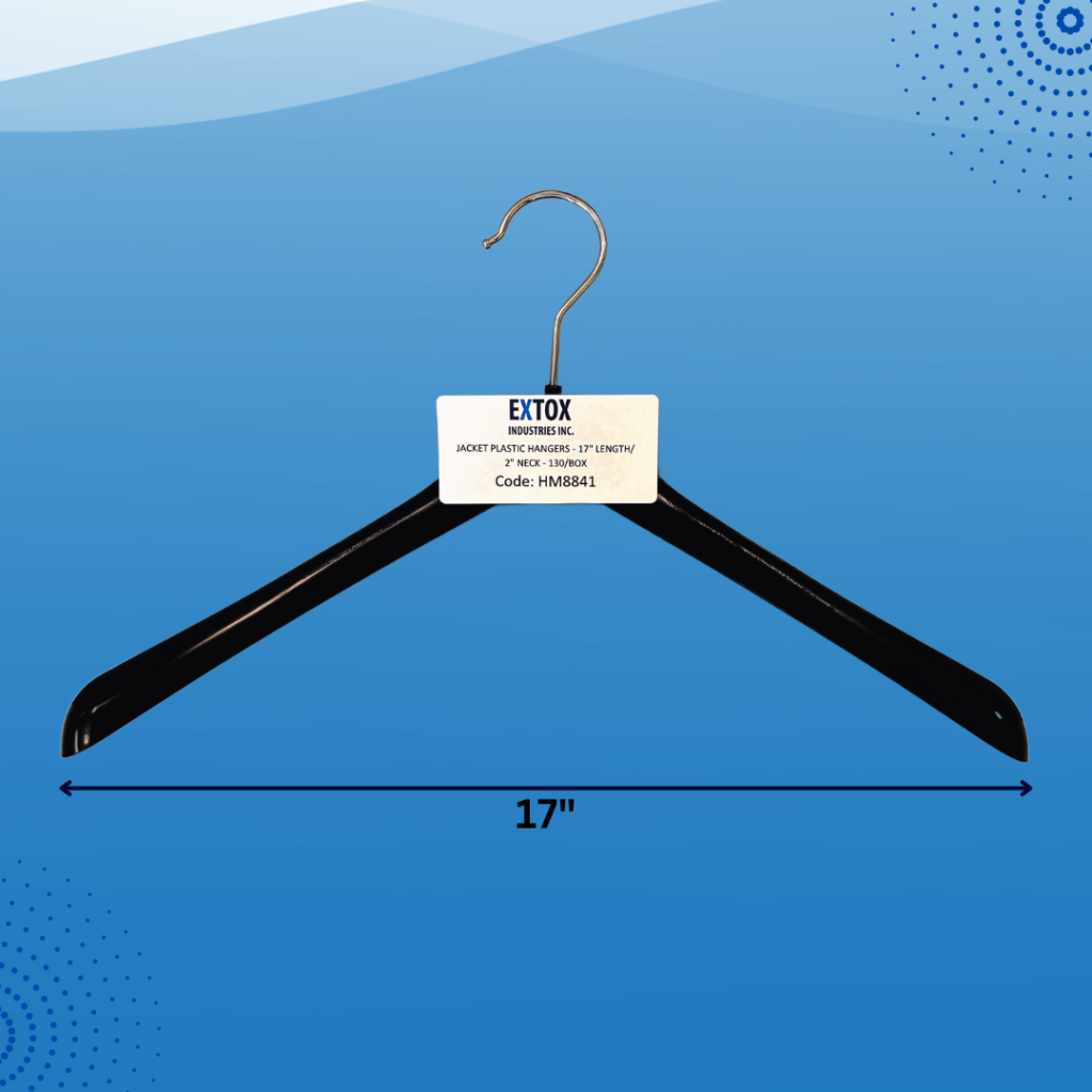 Plastic Jacket Hanger 17" - Extox: Commercial Laundry & Dry-Cleaning ...